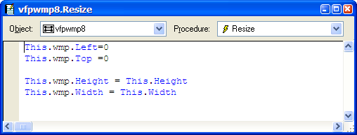Subclassing the ActiveX control for VFP8